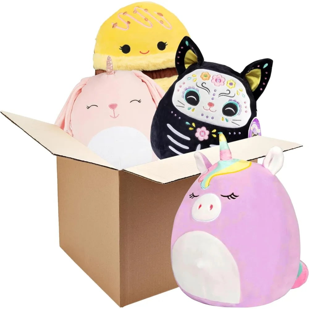Squishmallows 16-Inch Jumbo Purple Unicorn & 12" Mystery Squish Value ...