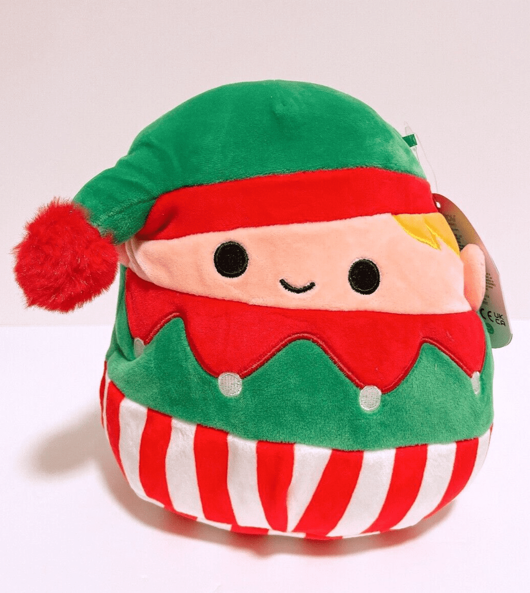Squishmallows 2021 Christmas Squad A 8" Bartie the Elf Xmas Plush Doll ...