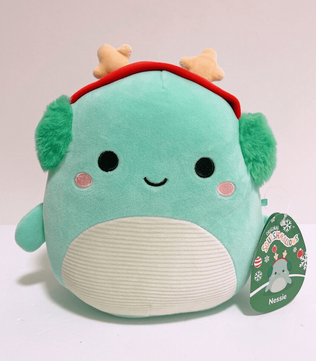 Squishmallows 2023 Christmas Squad 12 Inch Nessie the Noch Ness Monster ...