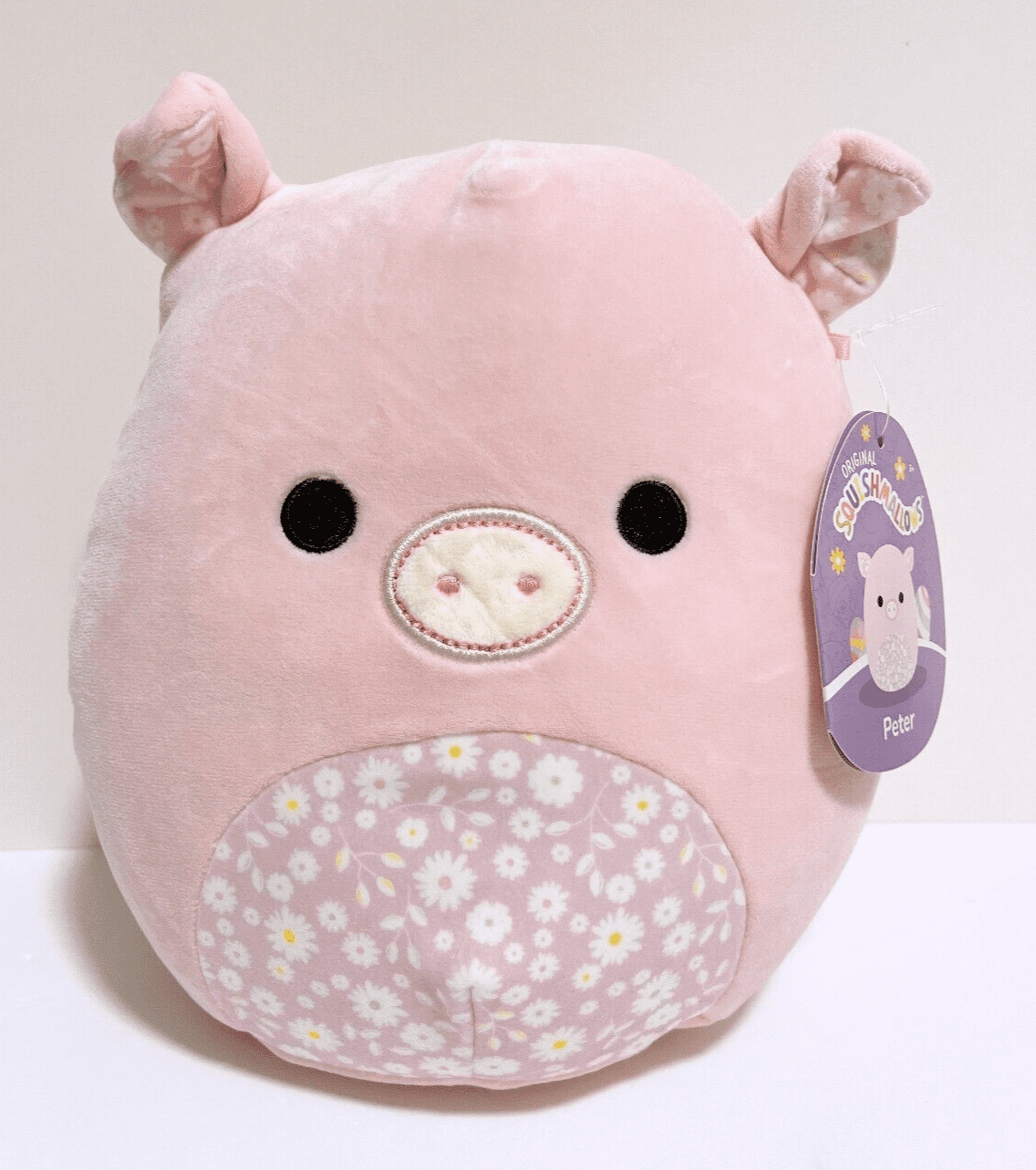 Squishmallows 2023 Easter Squad B 8" Peter the Floral Belly Pig Plush ...