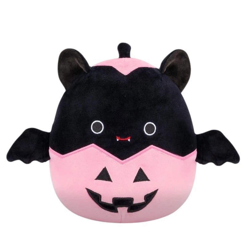 Squishmallows 3.5-Inch Clip Emily Bat in Pink Jack O'Lantern Pumpkin ...