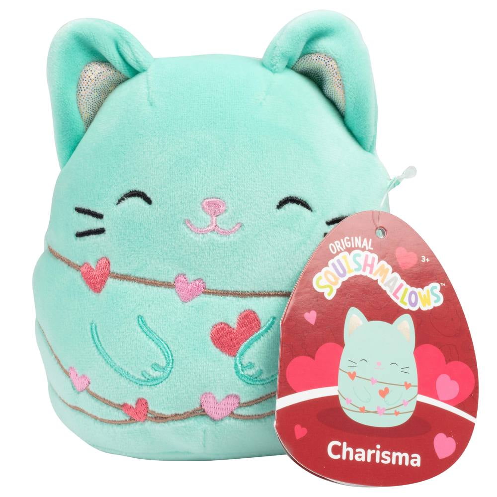 Squishmallows 5" Charisma the Mint Cat with String Lights- Officially ...