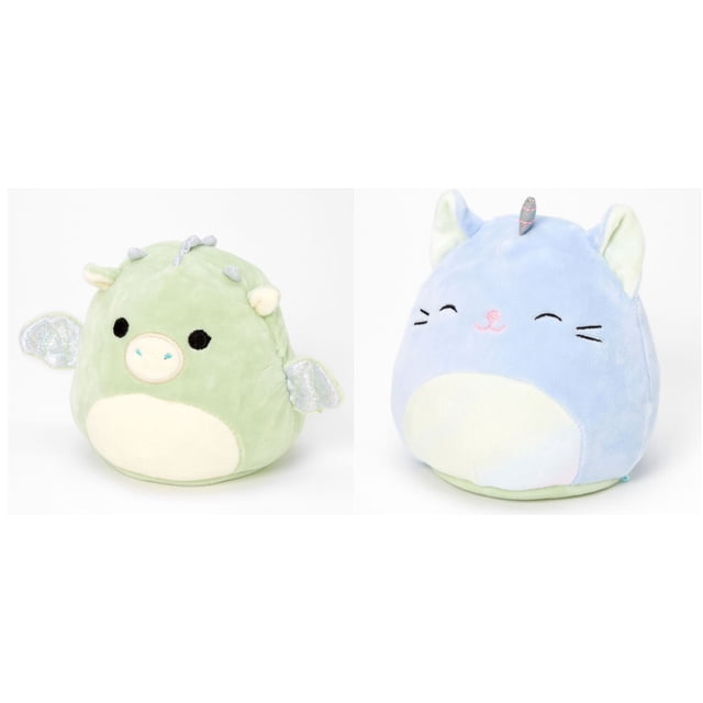 Squishmallows 5" Flip-A-Mallows Leonard The Lion and Liv The Leopard ...