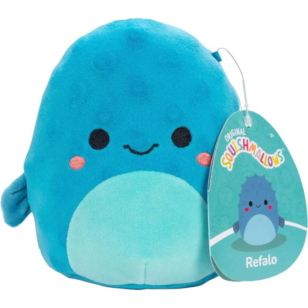 Squishmallows 5" Refalo The Blue Pufferfish - Officially Licensed ...