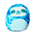 Squishmallows 5 inch Emmi the Blue Tie-Dye Sloth with Eyes Closed ...