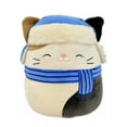 "Squishmallows Super Soft 7.5"" Cam the Cat with Trapper Hat - Fuzzy ...