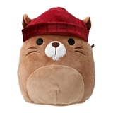 "Squishmallows - 7.5"" Chip the Beaver with Hat, Super Soft Plush Toy ...