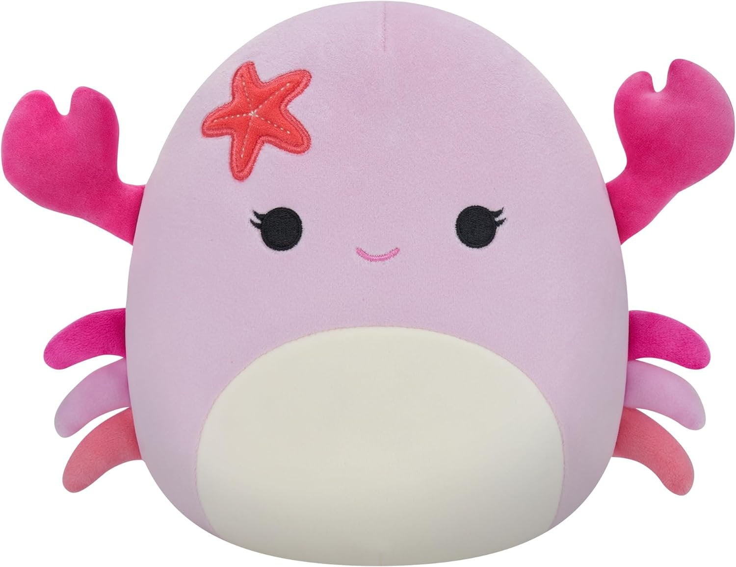 Squishmallows 8" Cailey The Crab with Starfish on Head, Super Soft Pink ...