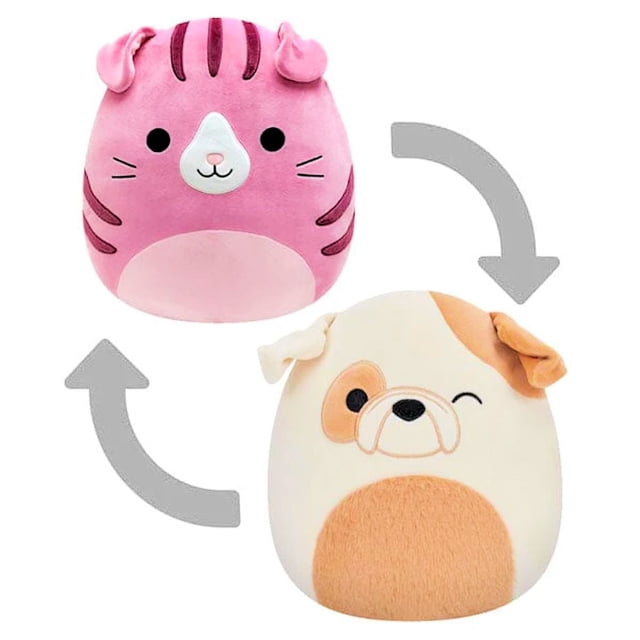 Squishmallows 8" Flip-A-Mallow Plushies - Brock the Bulldog, Geraldine ...