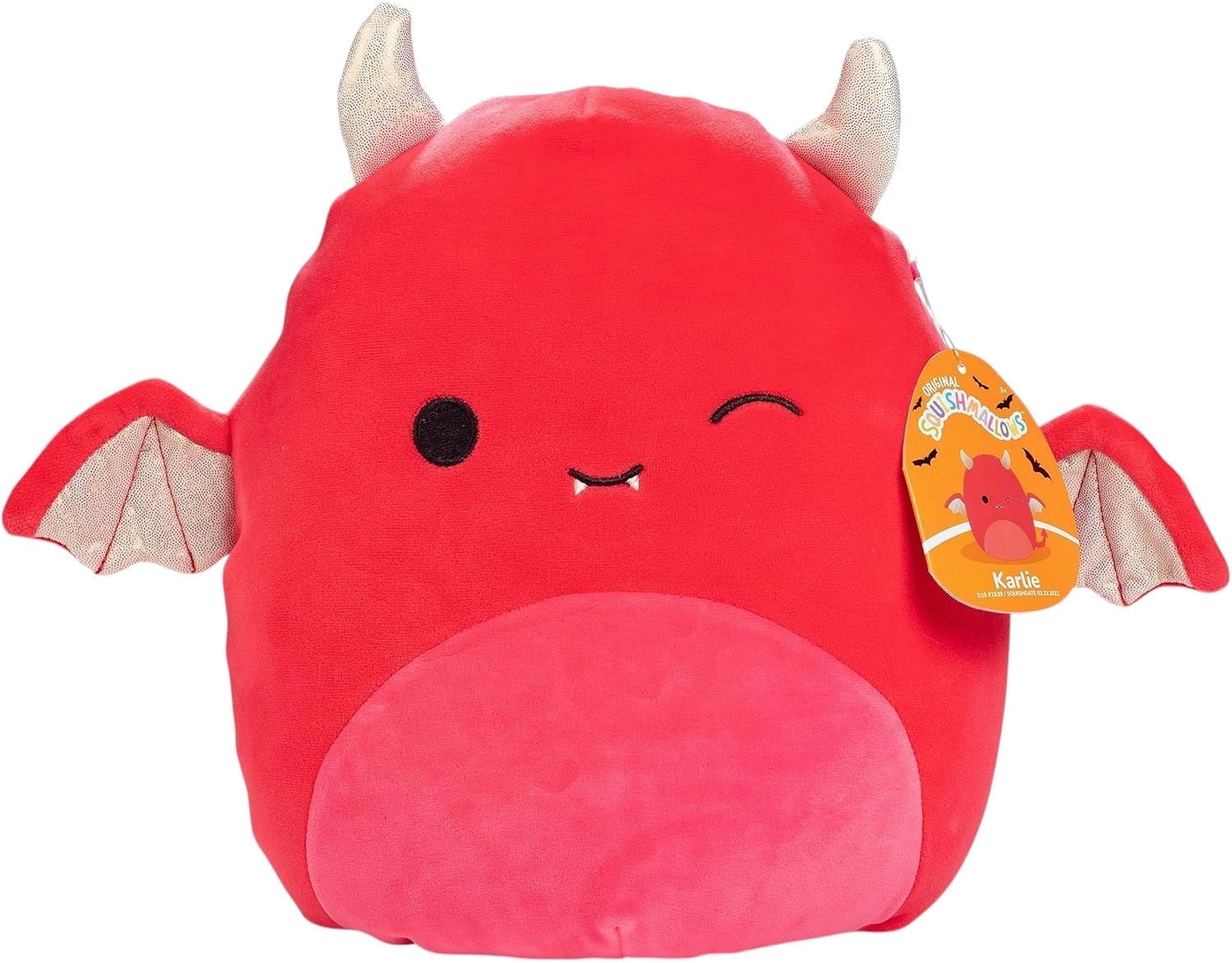 Squishmallows 8-Inch Karlie Red Devil Bat - Official Jazwares Halloween ...