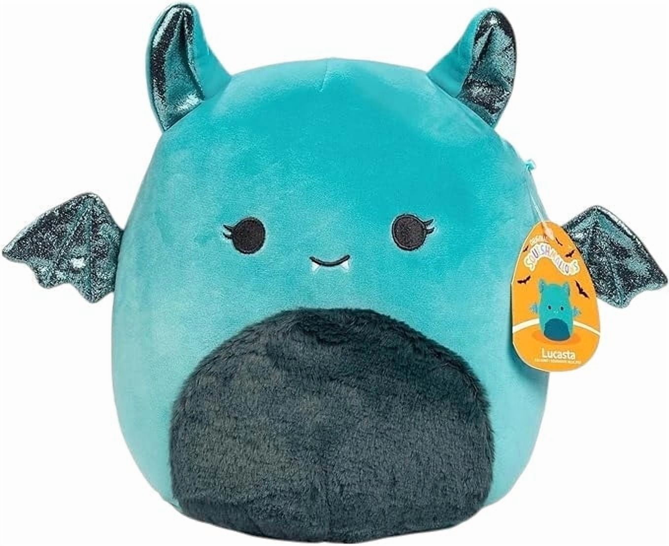 Squishmallows 8-Inch Lucasta Teal Bat - Official Jazwares Halloween ...