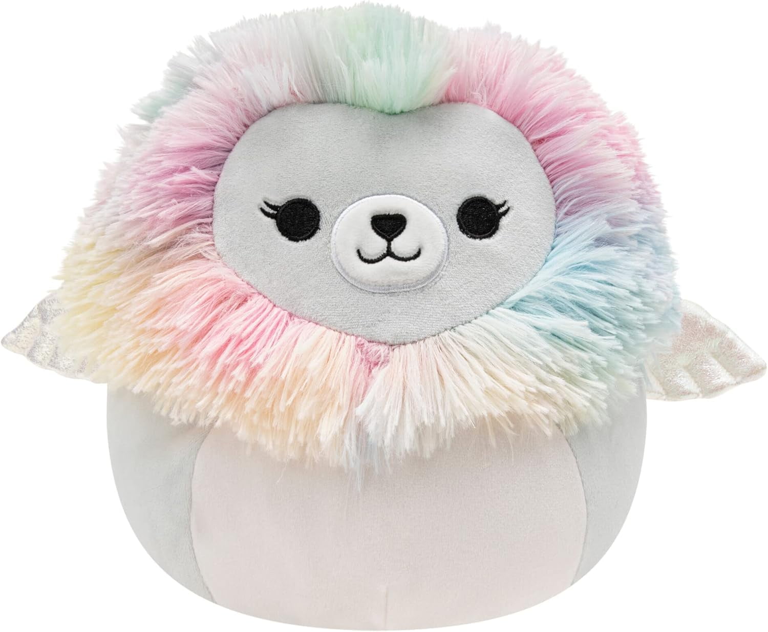 "Squishmallows 8"" Rainbow Lion Plush Toy - Leonori, Ultra Soft ...