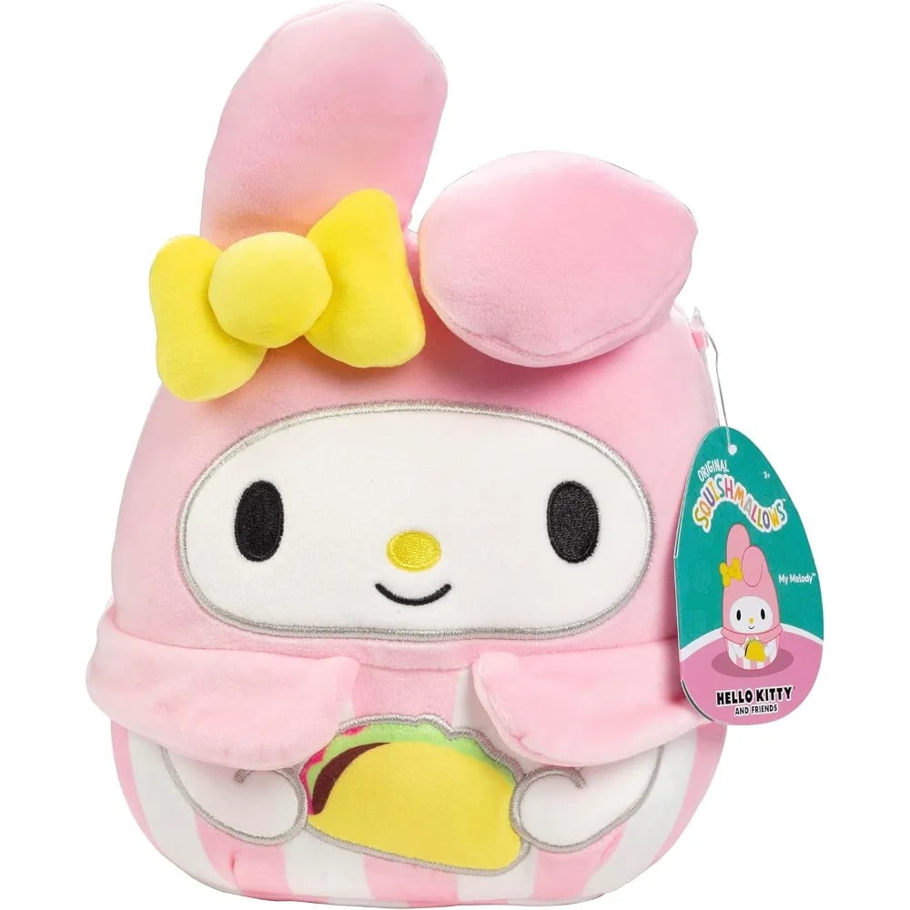 "Kellytoy Squishmallows 8"" My Melody Taco - Sanrio Plush, Stuffed Toy ...