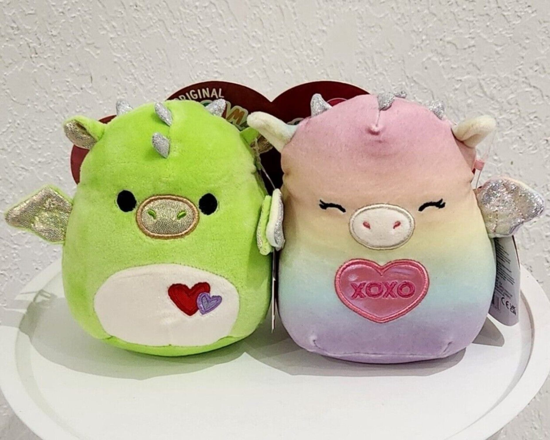 Squishmallows Azizi Duranza 5" 2023 Valentine's Collection Dragon Set ...