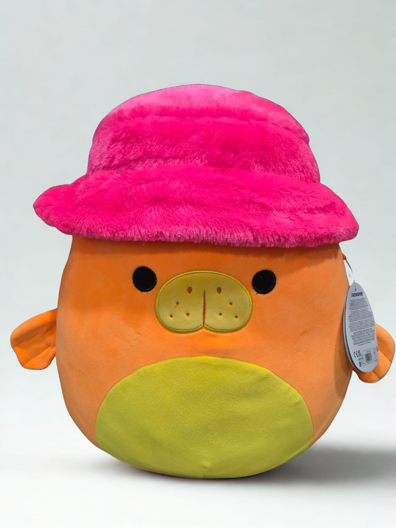 Squishmallows Barkev the Manatee With Hat Plush Toy 16 Inch - Walmart.com