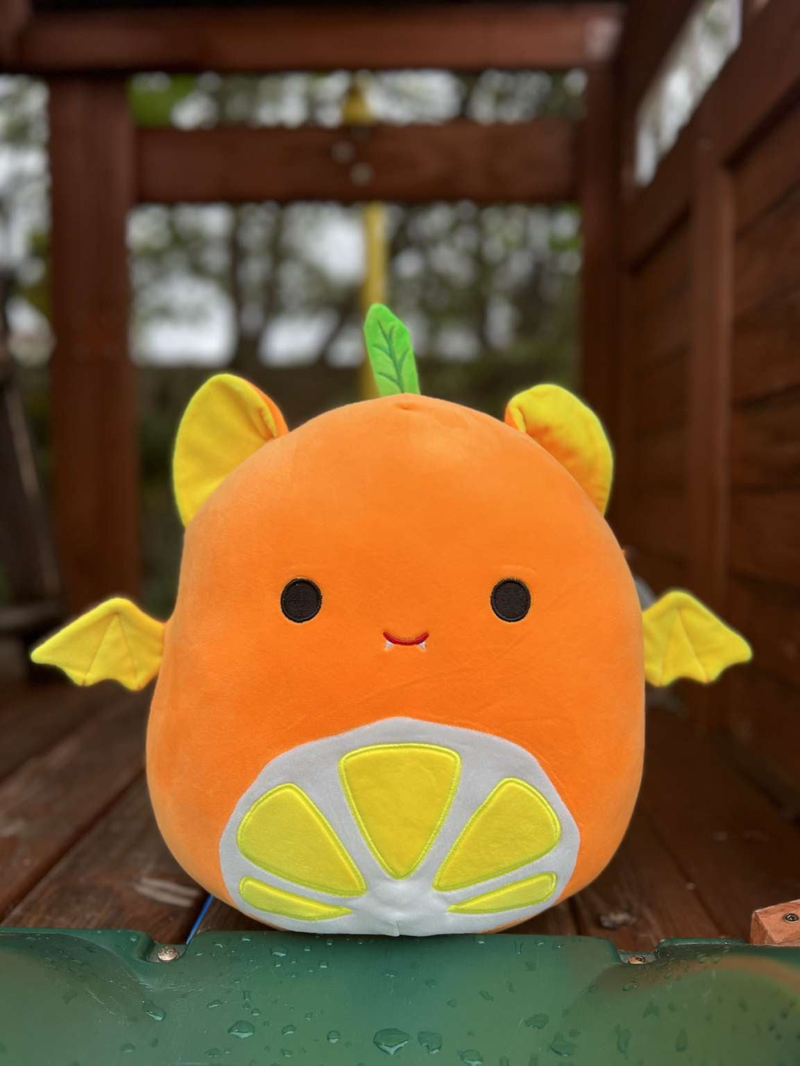 Squishmallows Marshmallow Pillow, Barnet the Orange Citrus Fruit Bat ...