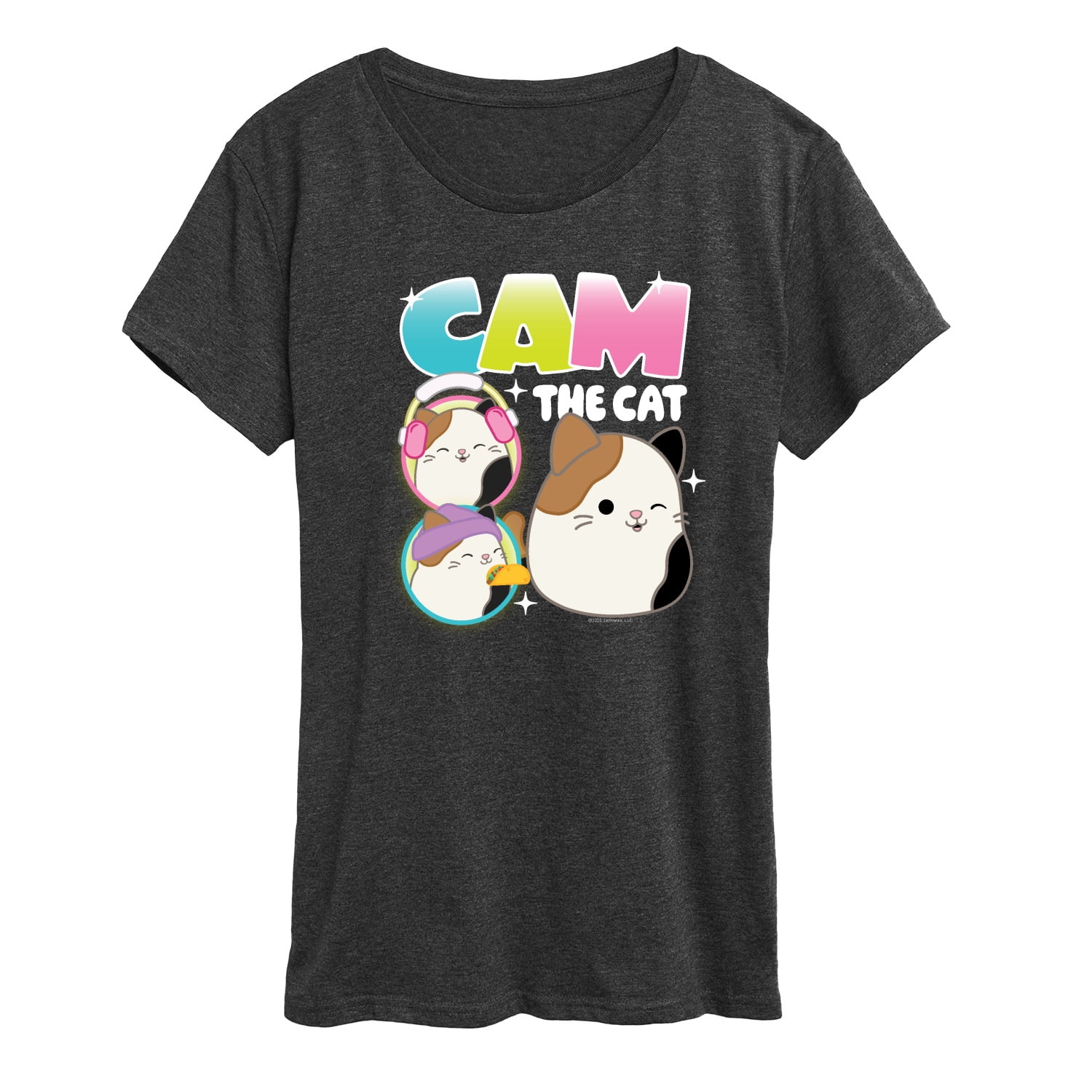 Squishmallows - Cam The Cat - Women's Short Sleeve Graphic T-Shirt ...