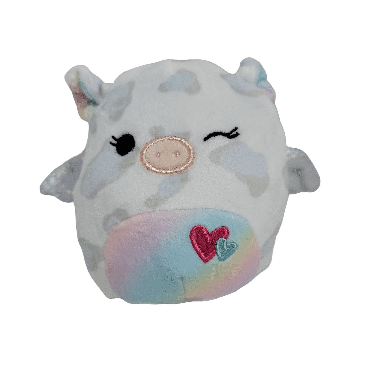 Squishmallows Charaka the Pig with Wings Hearts on Belly, Winking Eye 4 ...
