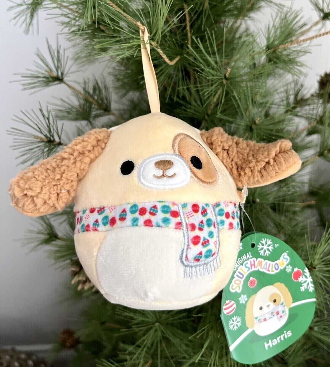 Squishmallows Christmas Ornament Harris the Dog 4" - Walmart.com