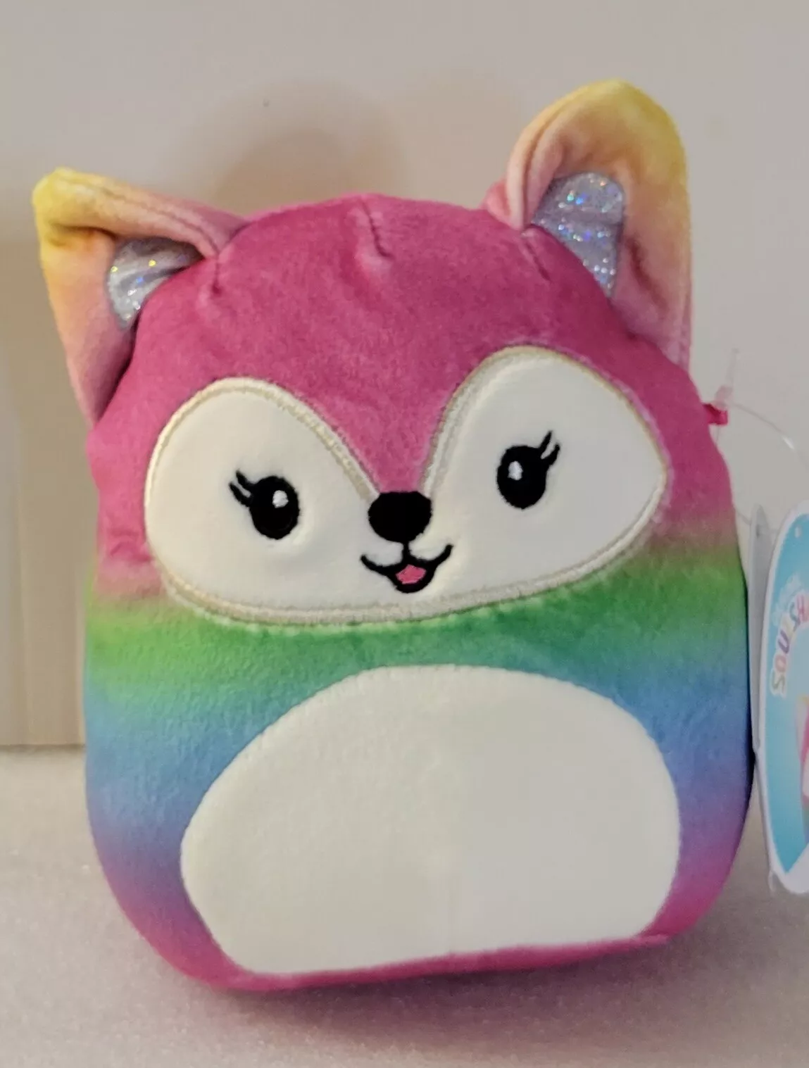 Squishmallows Color Crew Bright Squad Xenia the Rainbow Ombre Fox 5 ...