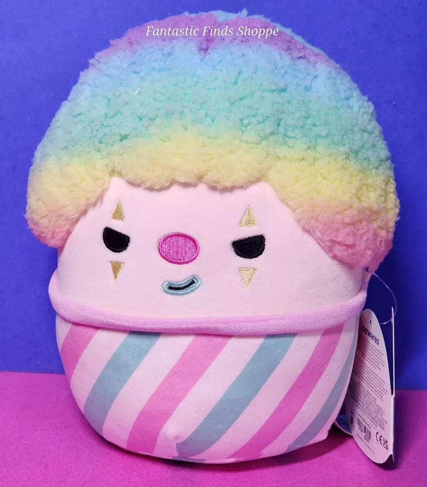 Squishmallows Declan the Snow Cone Clown 8" NWT Food Hybrid Crossover ...