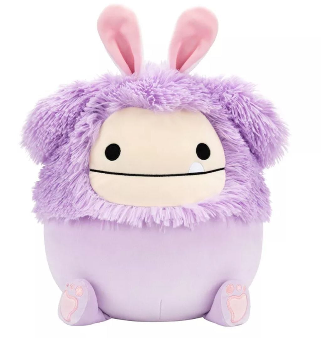 Squishmallows 8" Dilka the Purple Bigfoot with Bunny Headband Plush ...