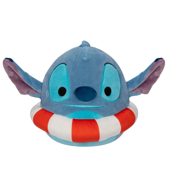 Squishmallows Disney 8 inch Ultra Soft Stitch in Inner Tube Plush Toy ...