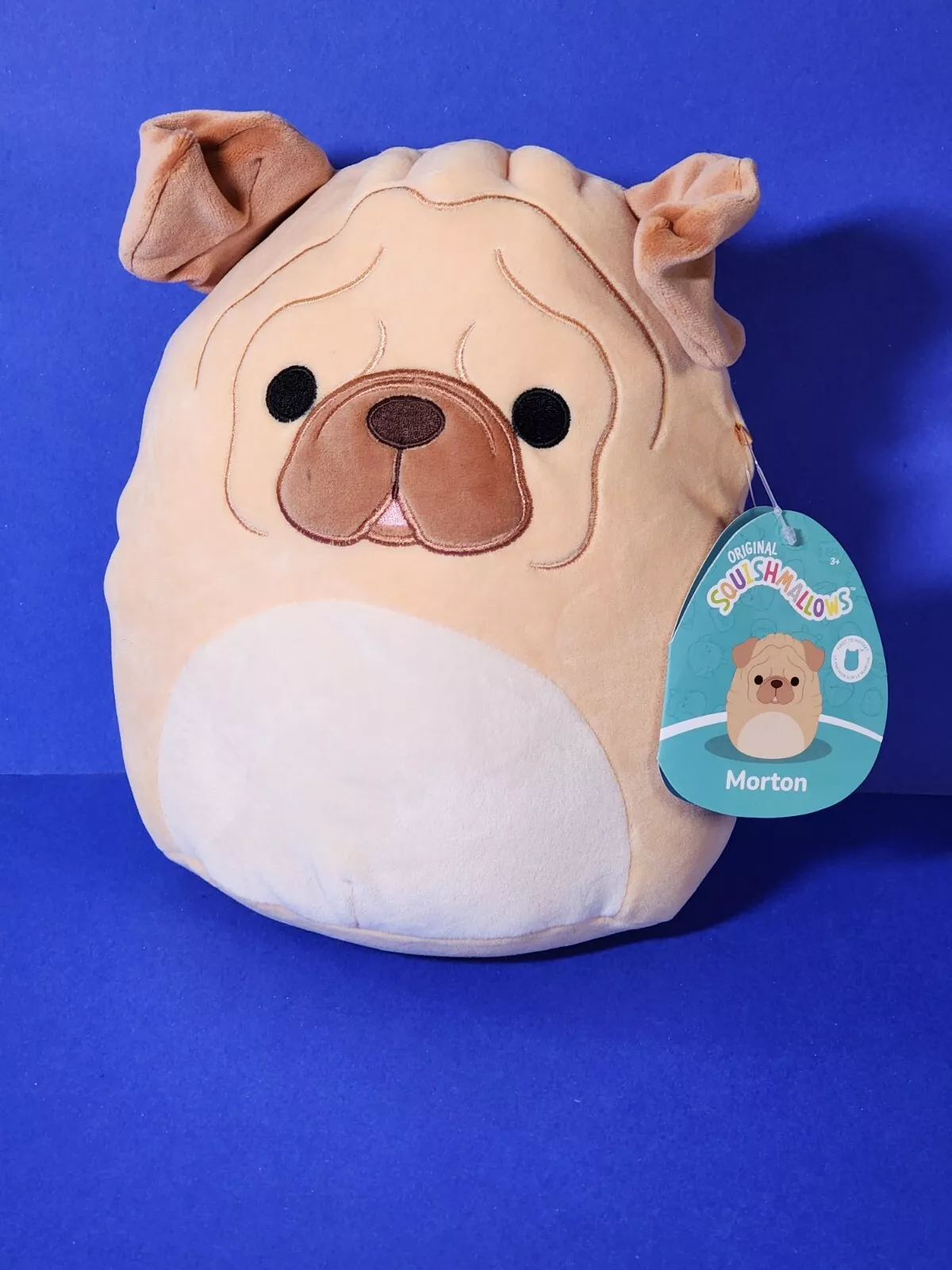 Squishmallows Dog Squad Morton the Brown Shar-Pei Puppy 8" NWT FIRST TO ...