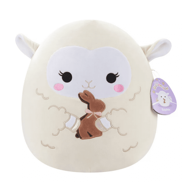 Squishmallows Easter 12" Sophie Cream Lamb with Chocolate Bunny Medium ...