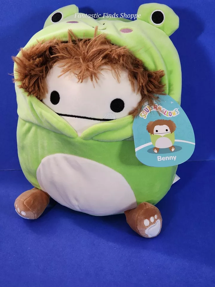 Squishmallows Epic Collection Benny the Brown Bigfoot in Frog Costume 8 ...