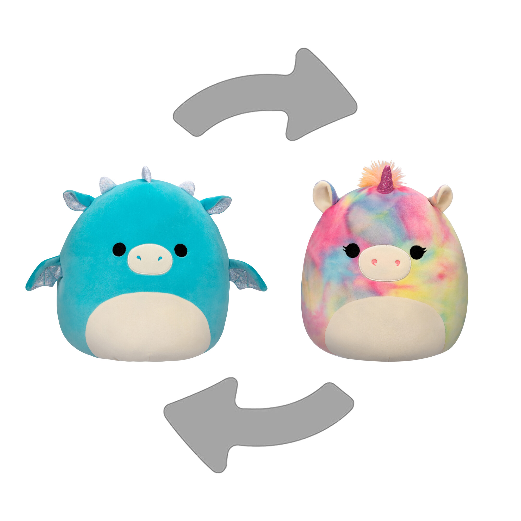 Squishmallows Flip A Mallows 12 inch Devin Dragon And Esmerelda Unicorn Squishmallows Flip A Mallows 12 inch Devin Dragon And Esmerelda Unicorn