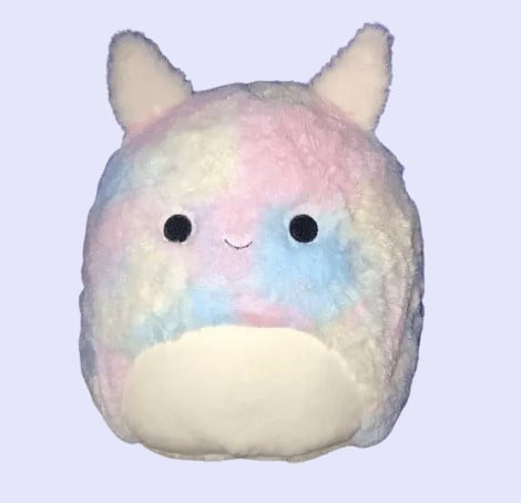 Squishmallows FuzzAMallow 12 inch Noe Rainbow Tie-Dye Sea Bunny ...