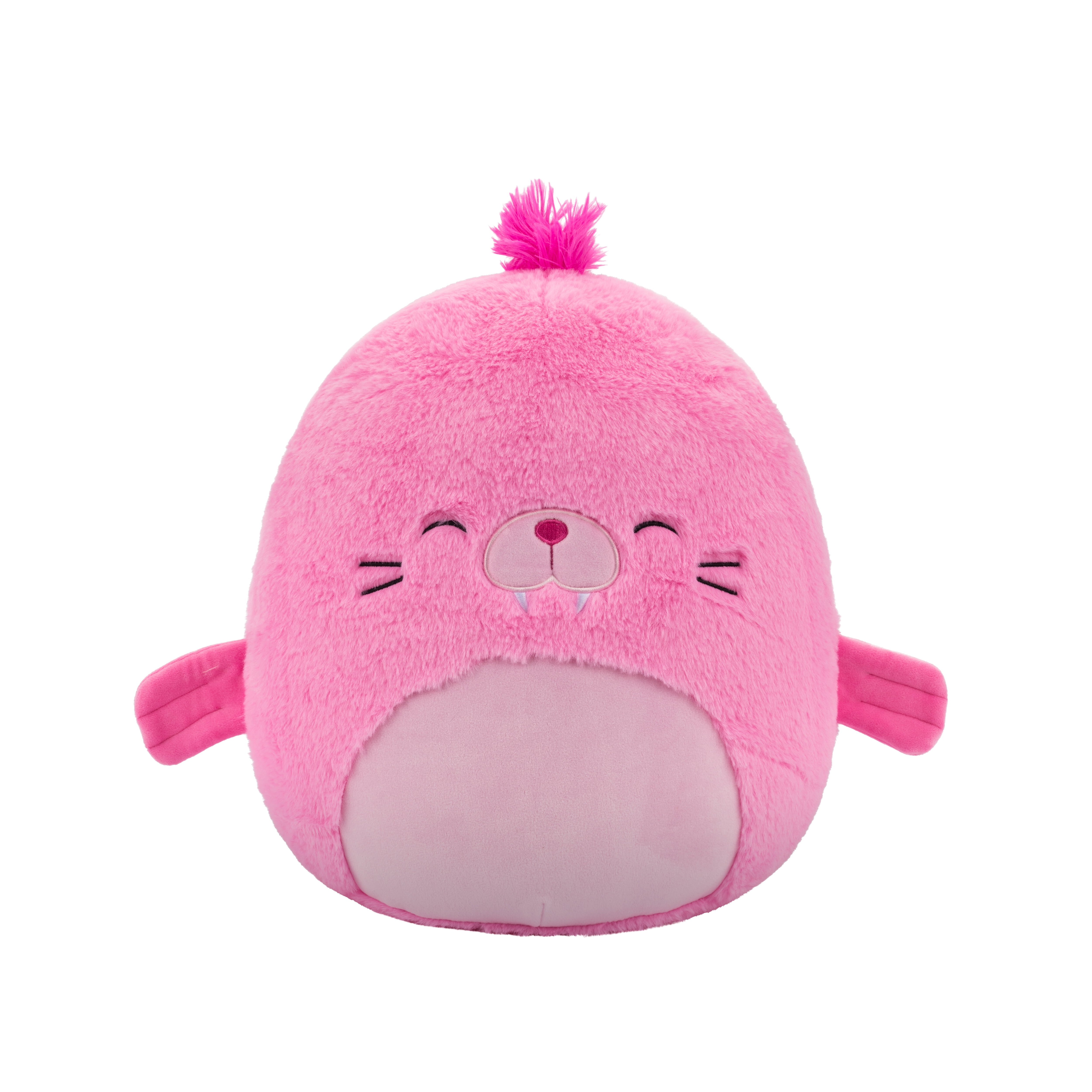 Squishmallows FuzzAMallow Official 12 inch Pepper the Pink Walrus ...