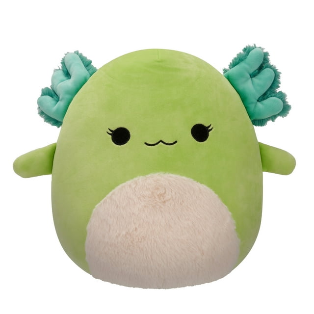 Squishmallows FuzzAMallow Official 5 inch Mipsy The Green Axolotl ...