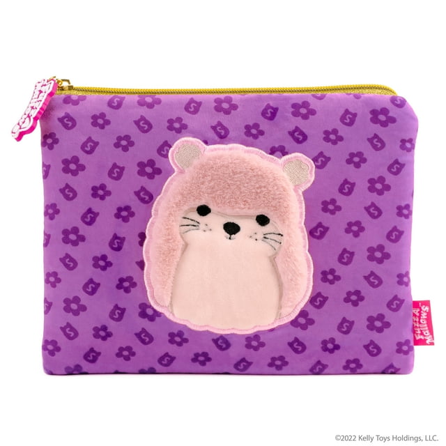 Squishmallows FuzzAMallows Anu the Otter Pencil Pouch, Includes Zipper ...