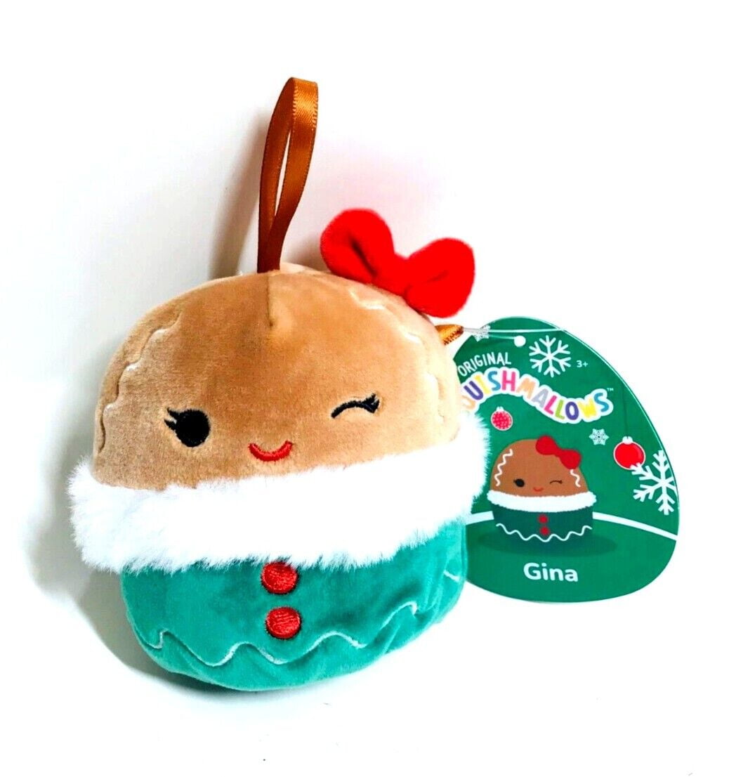 Squishmallows Gina the Gingerbread Ornament 4" - Walmart.com