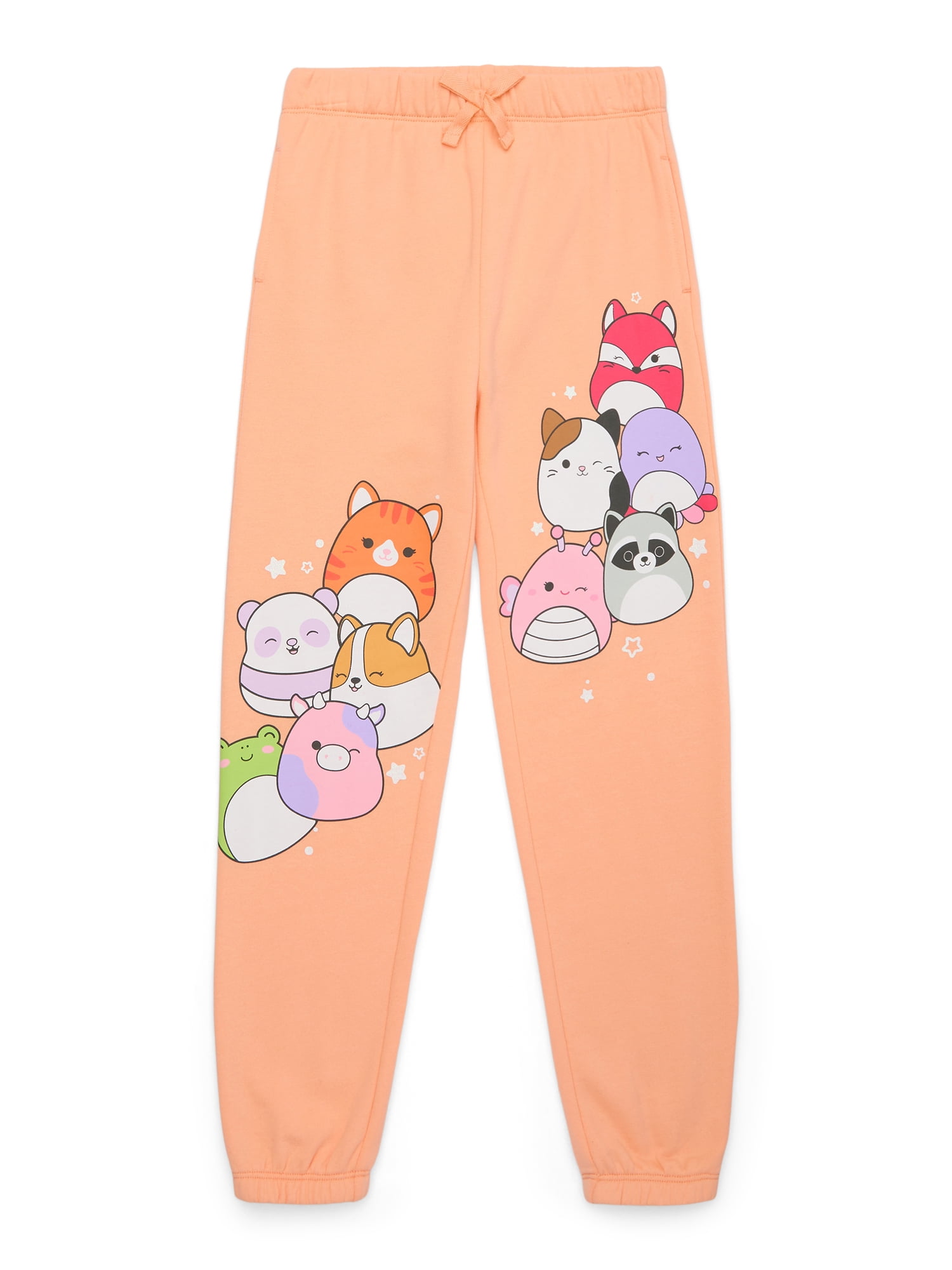 Squishmallows Girls Graphic Fleece Jogger Pants, Sizes 4-16 & Plus ...