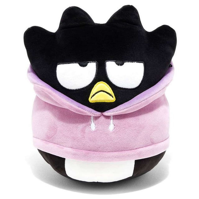 Squishmallows Soft, Cuddly Hello Kitty & Friends Badtz-Maru Plush (Purple Hoodie) - Walmart.com