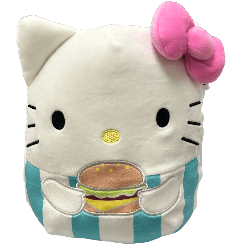 "Squishmallow 8"" Hello Kitty Food Truck Collection - Hamburger Plushie ...