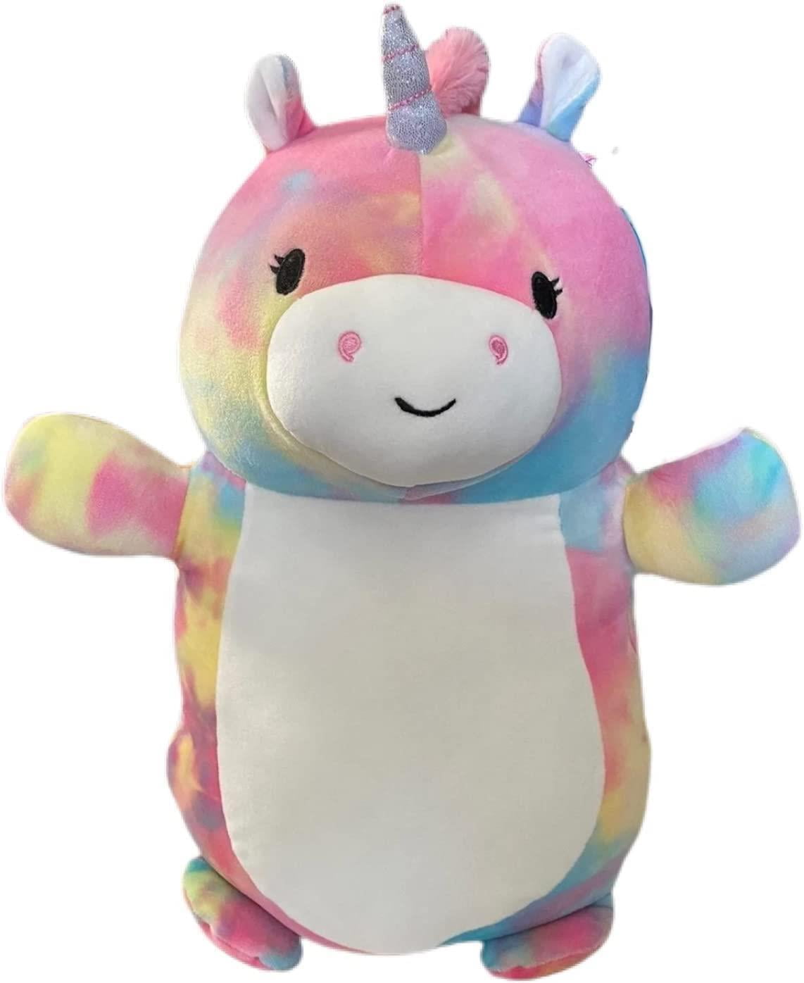 Squishmallows HugMees 14" Bevalee the Tie Dyed Unicorn Animal Plush ...
