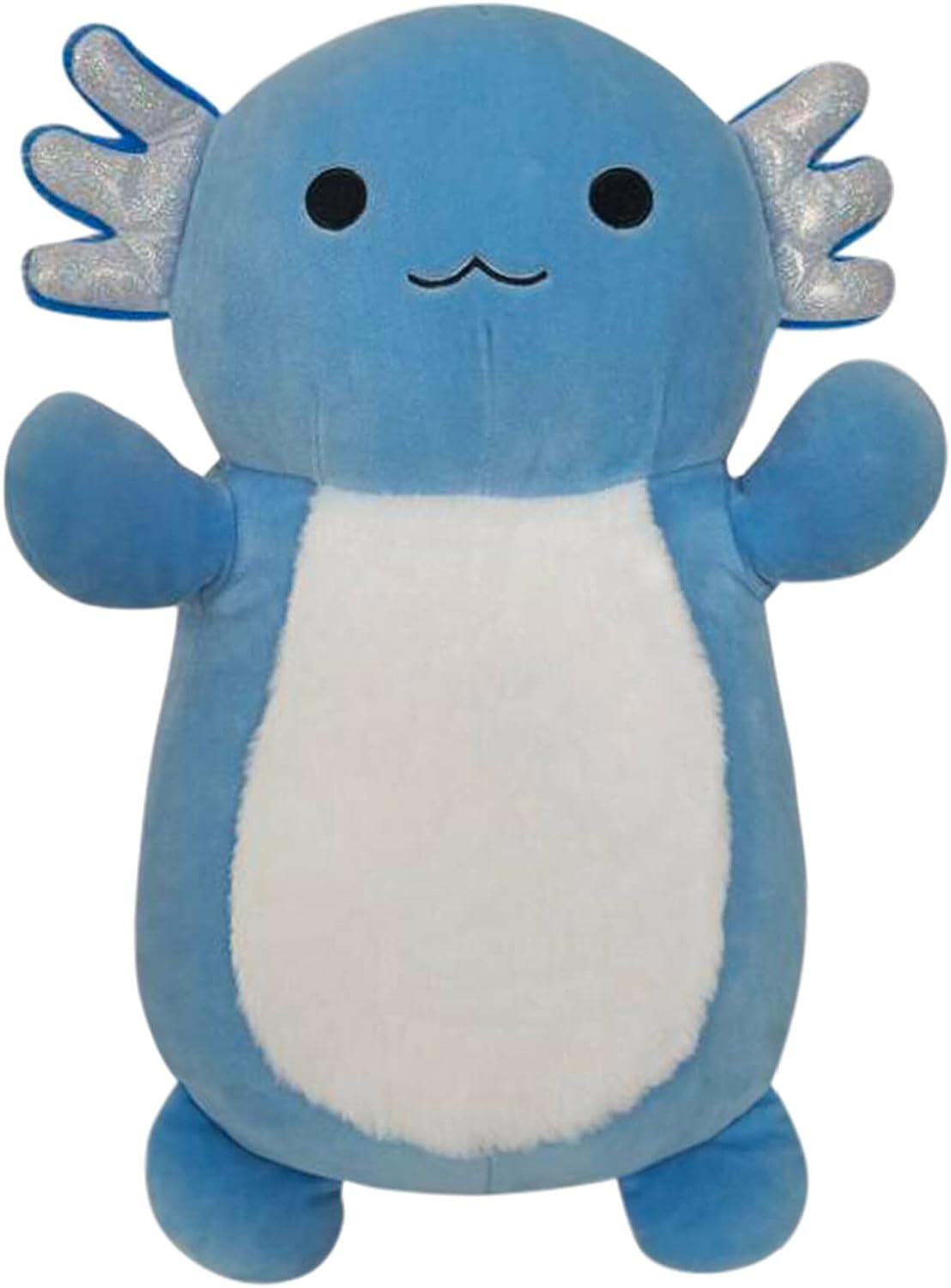 14-Inch Squishmallows HugMees, Blue Axolotl Plush+Silver Gills - Miss ...
