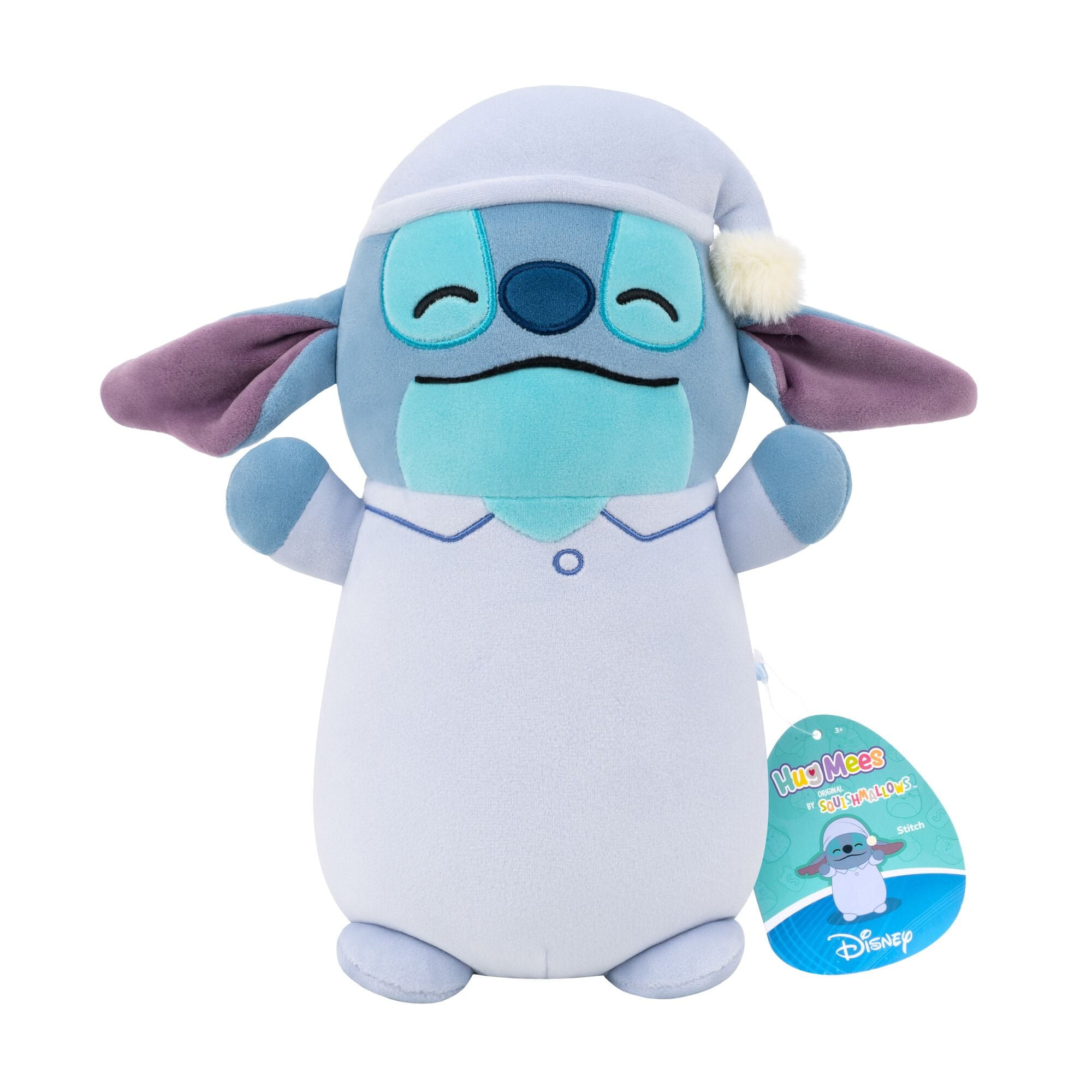 Squishmallows 10" HugMees Disney Stitch Bedtime Stitch - Walmart.com