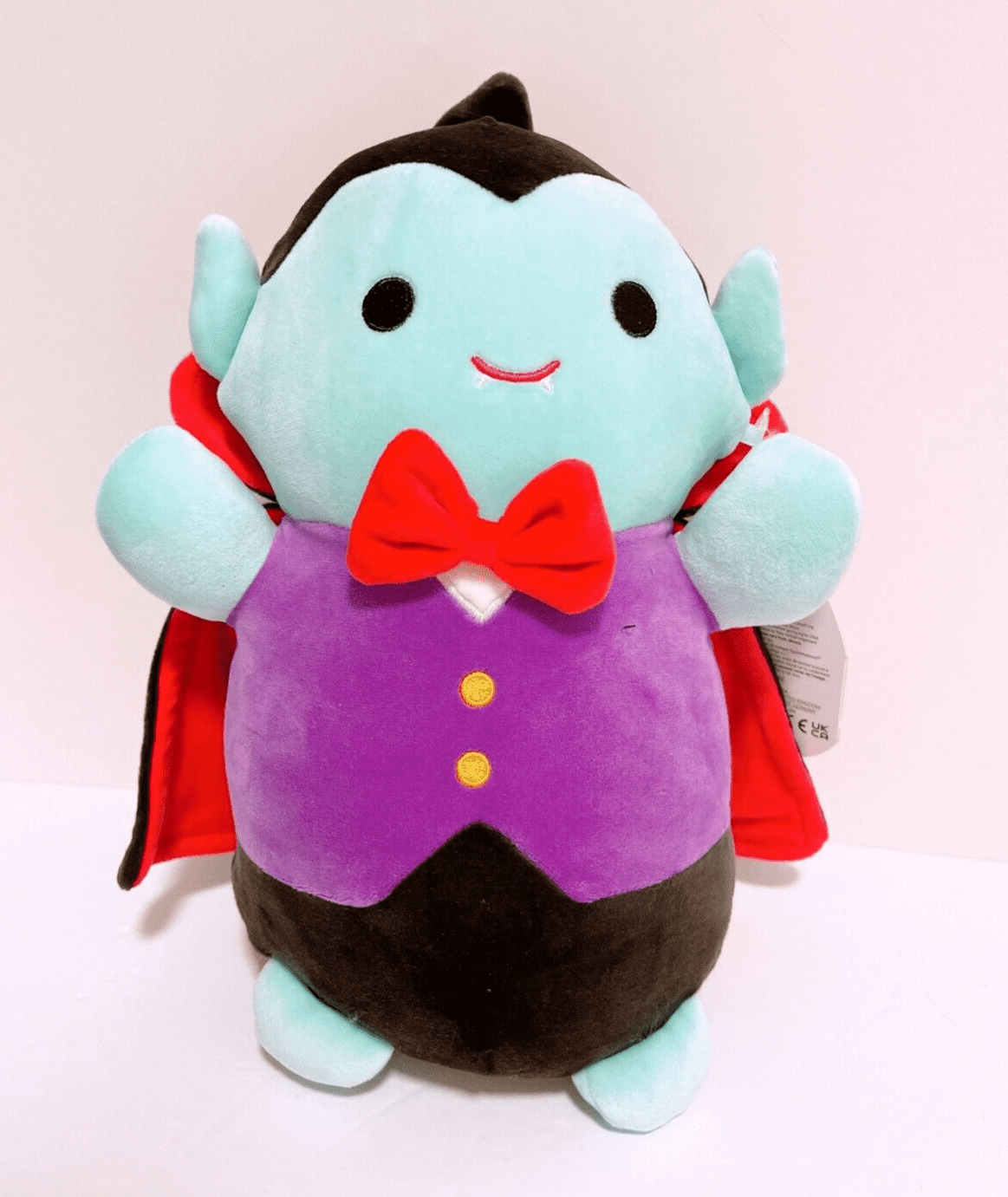Squishmallows HugMees Halloween 10" Vince the Vampire Animal Plush Doll ...