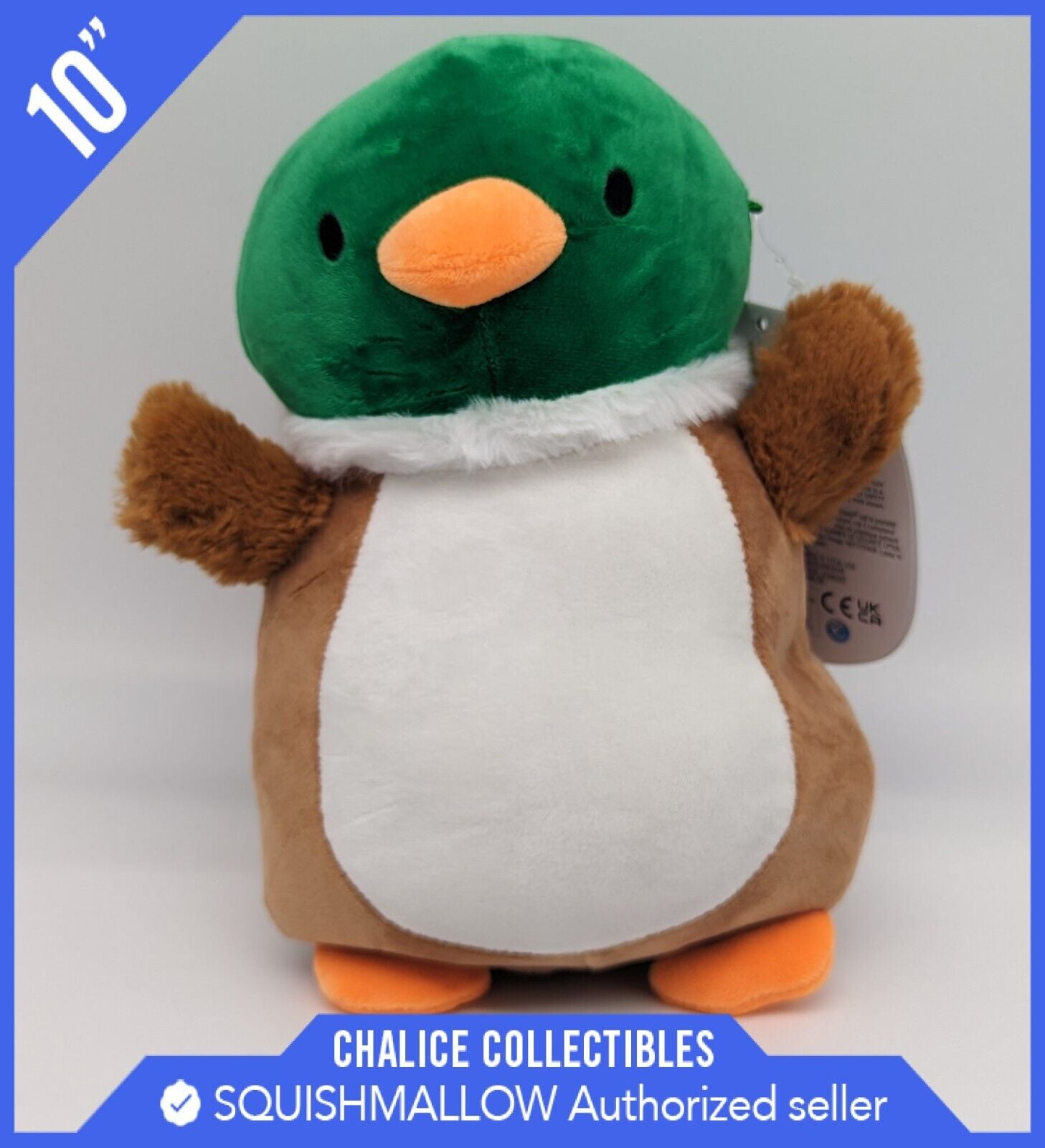 Kellytoy Squishmallow Plush, Hug Mees Series B, 10-Inch Avery the Duck ...