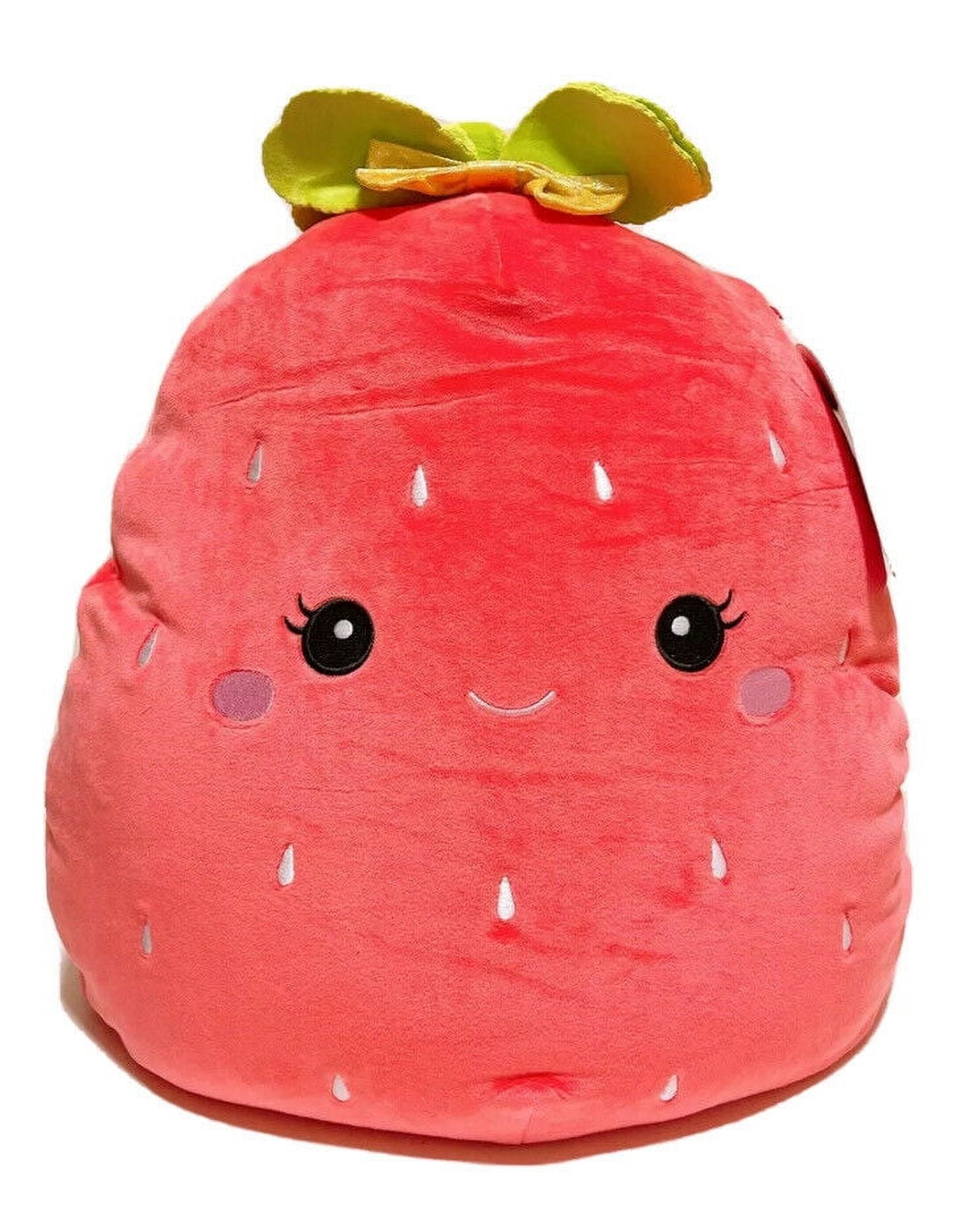 Squishmallows Kellytoy Fruit Veggie Squad 16" Scarlet Strawberry Plush ...