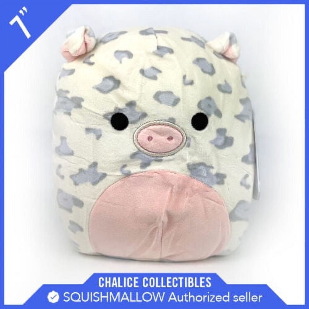 Squishmallows Kellytoy Plush Farm Animal Rosie the Pig Soft Speckled 7 ...