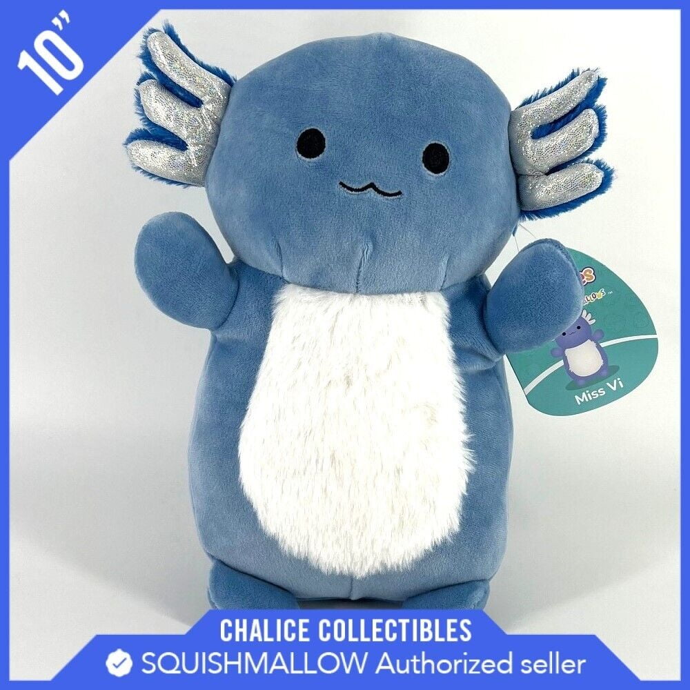 "Kellytoy Squishmallows Plush Hug Mees, Miss Vi the Axolotl, 10"" NWT ...