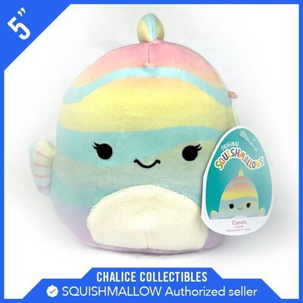 Squishmallows Kellytoy Plush Sealife Squad Canda the Rainbow Fish 5 ...