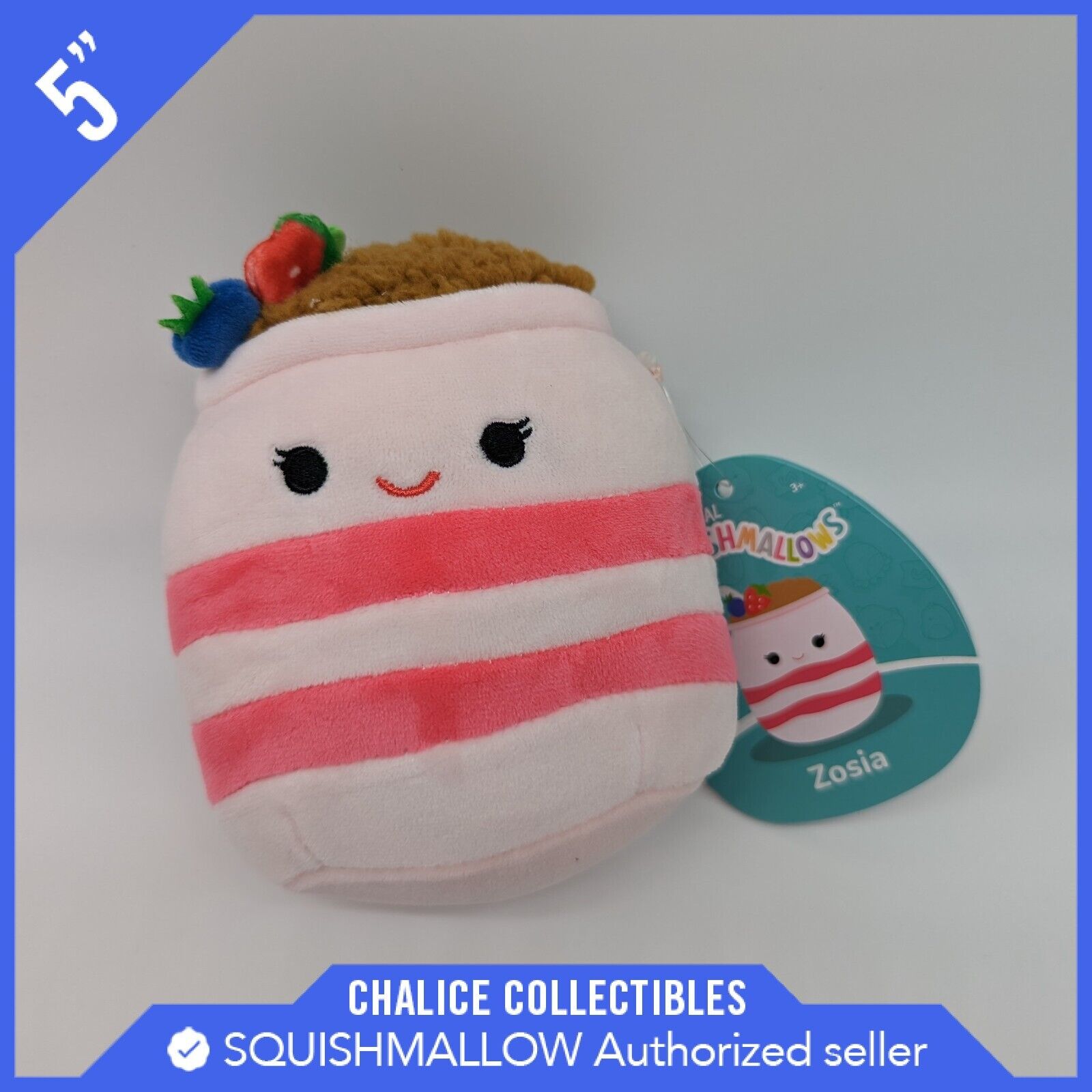Squishmallows Kellytoy Plush Specialty Foods Zosia as Yogurt 5 ...
