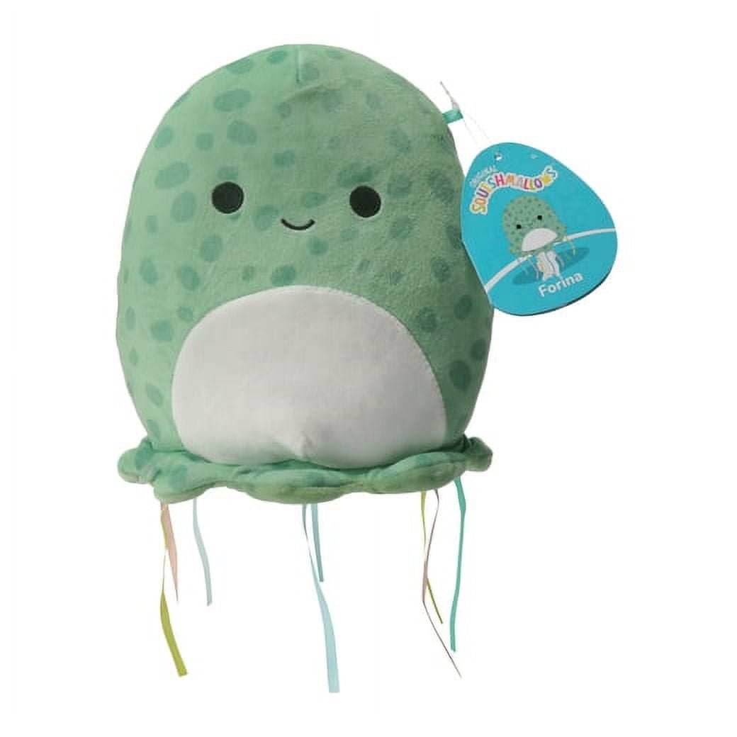 Squishmallows Kellytoy Sea Life Squad Plush Toy (8" Forina The Green ...